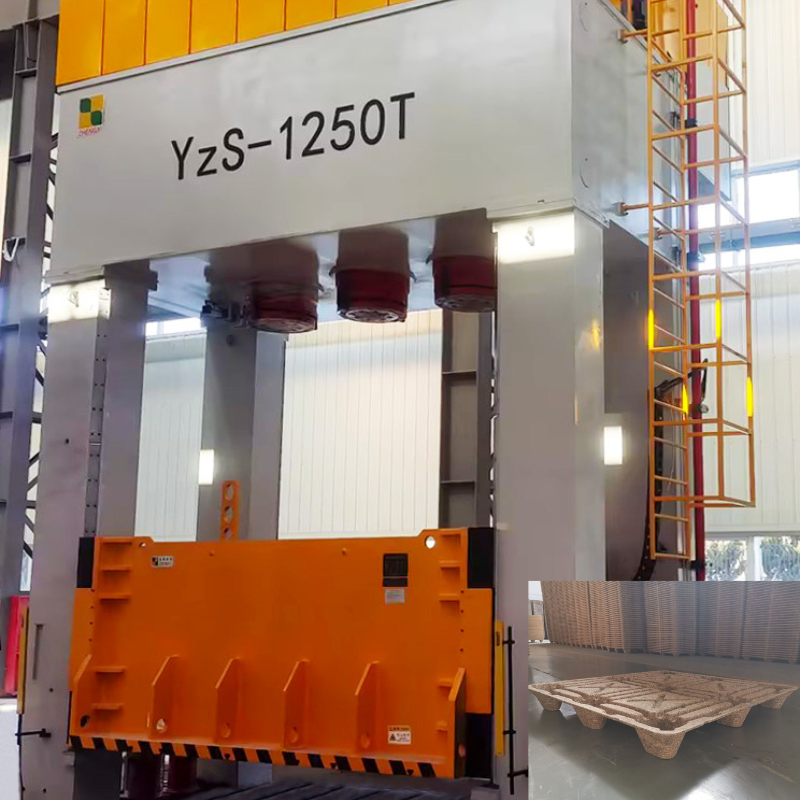 China 1250 Tons Wood Chip Tray Forming Hydraulic Press Manufacture and ...